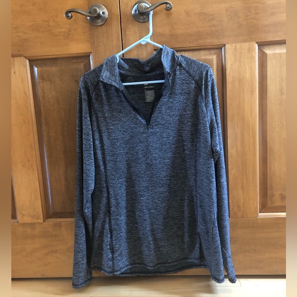 all in motion | Tops | All In Motion Xl Half Zip Gray Pullover 2 Side ...